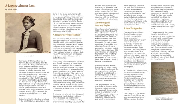 A Legacy Almost Lost · Harrison Remembers